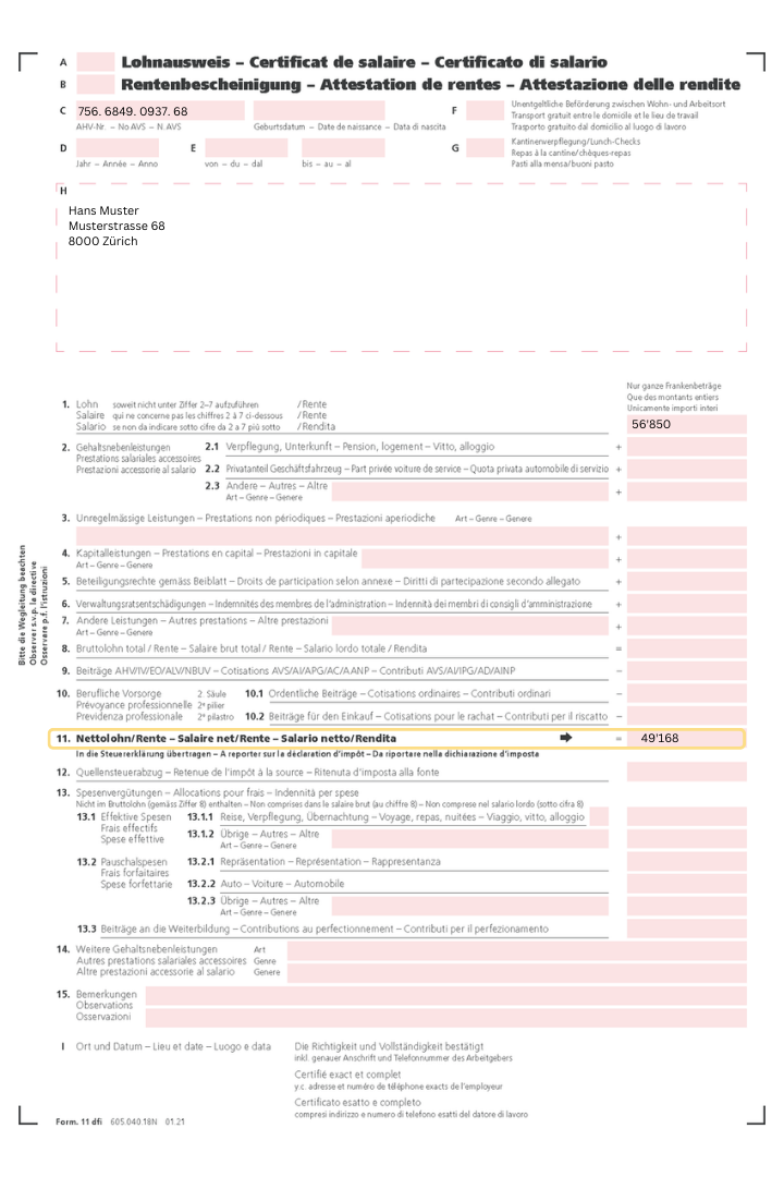 Lohnausweis - SimplySteuer